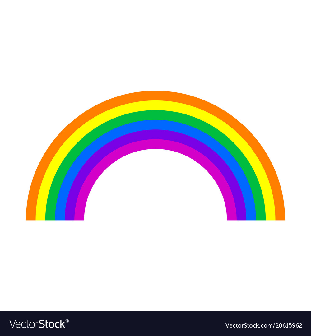Colourfull rainbow icon Royalty Free Vector Image