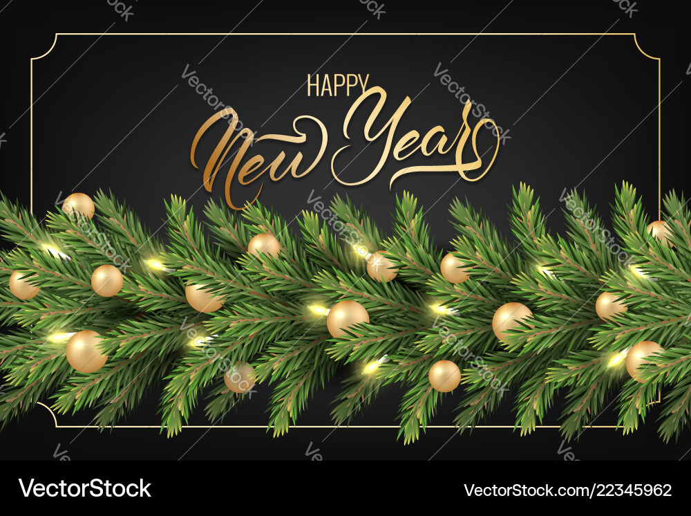 Festive background for new year greeting card Vector Image