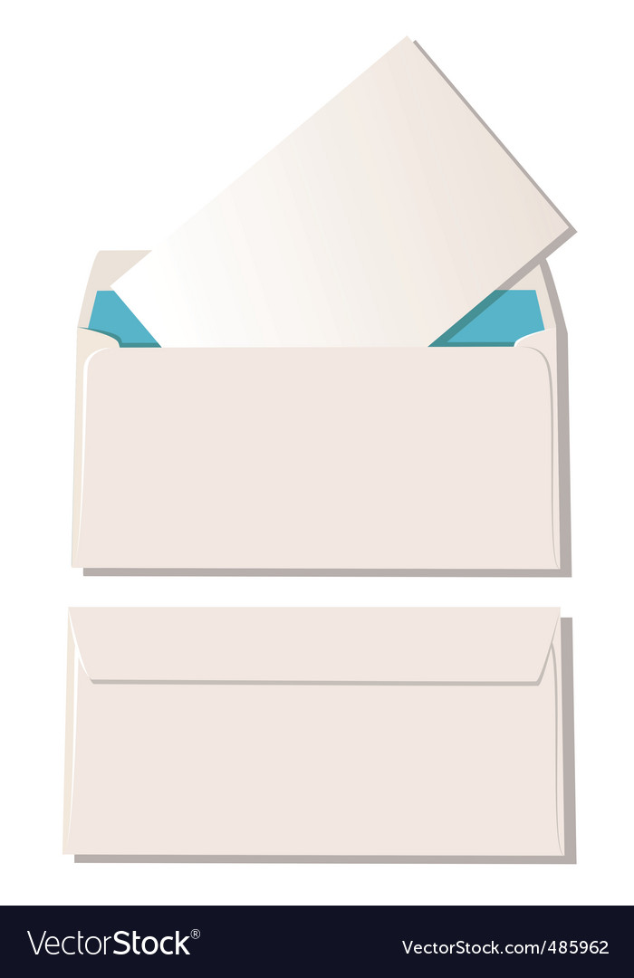 Two envelopes Royalty Free Vector Image - VectorStock