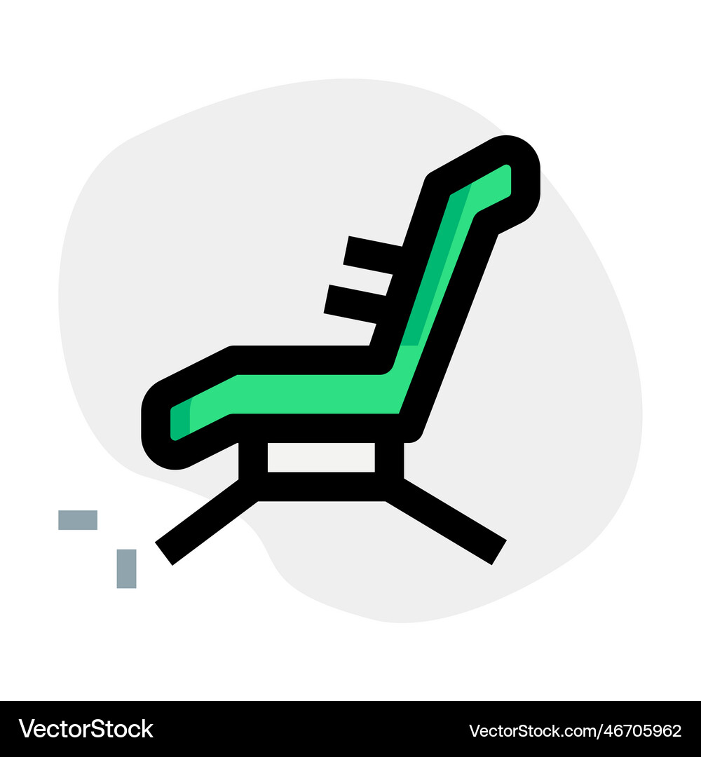 Using bath chair reduces the risk of falling Vector Image