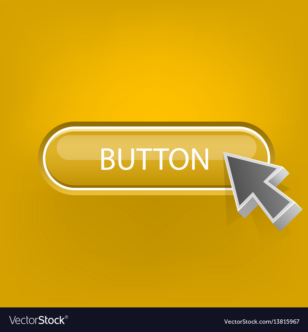 Button with the mouse pointer Royalty Free Vector Image