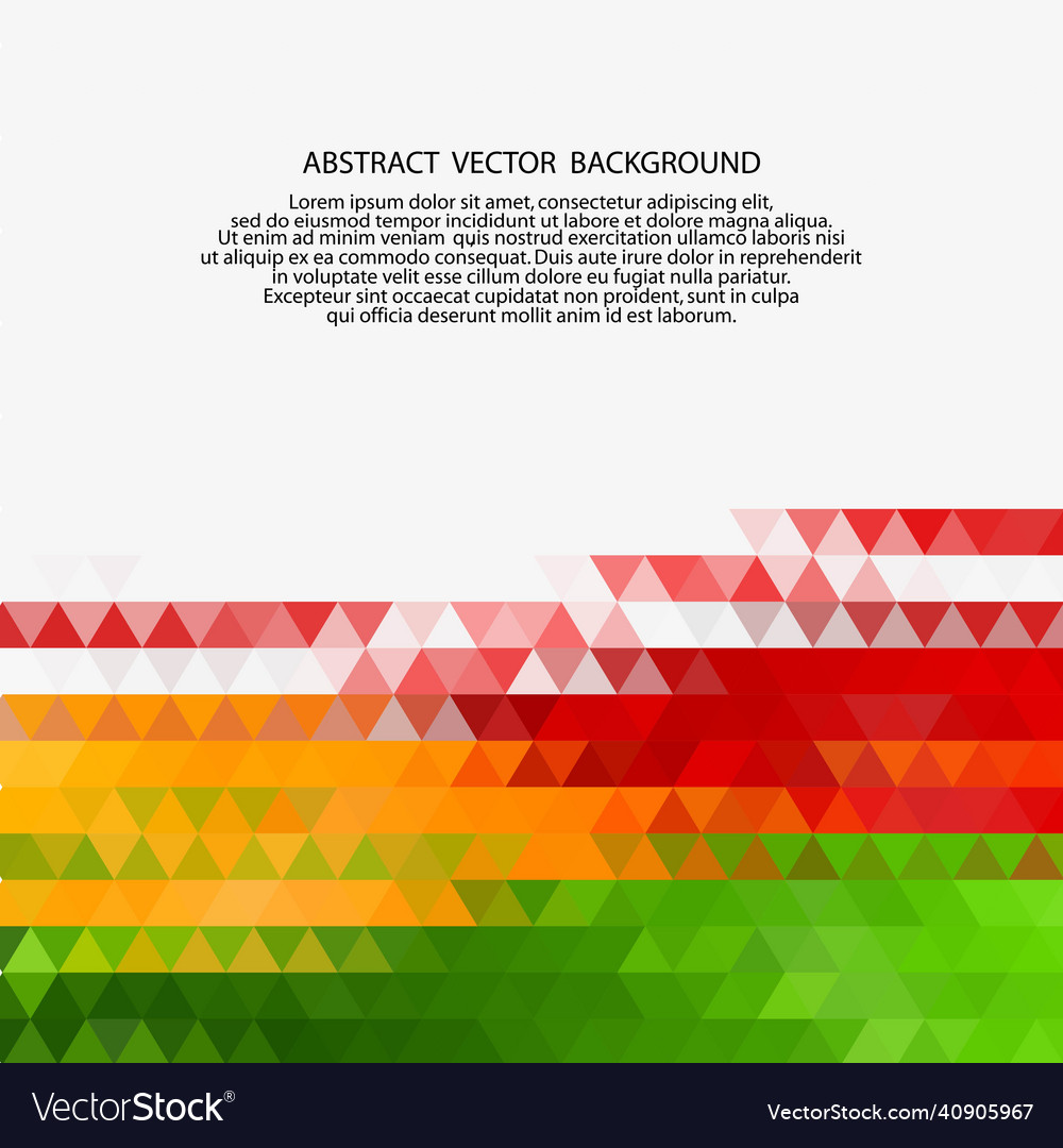 Colorful triangle background geometric Royalty Free Vector