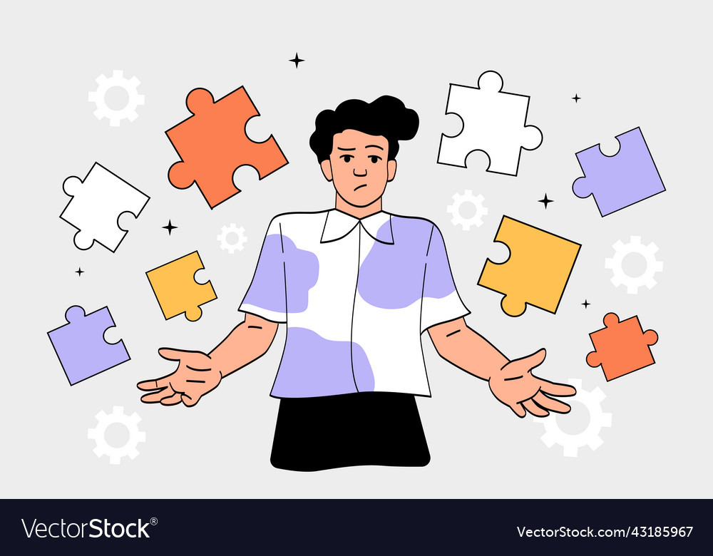 Decision Making And Business Problem Solving Vector Image 