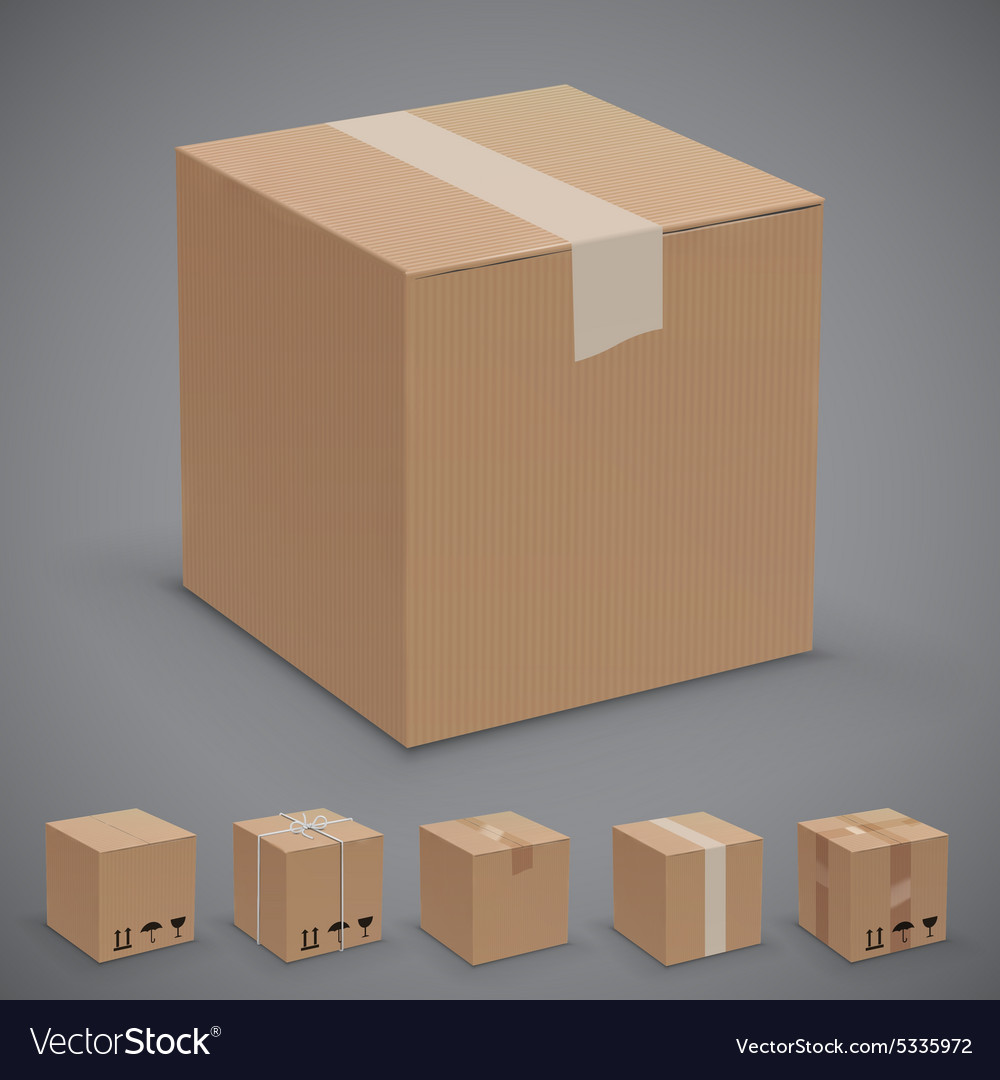 Boxes Royalty Free Vector Image - VectorStock