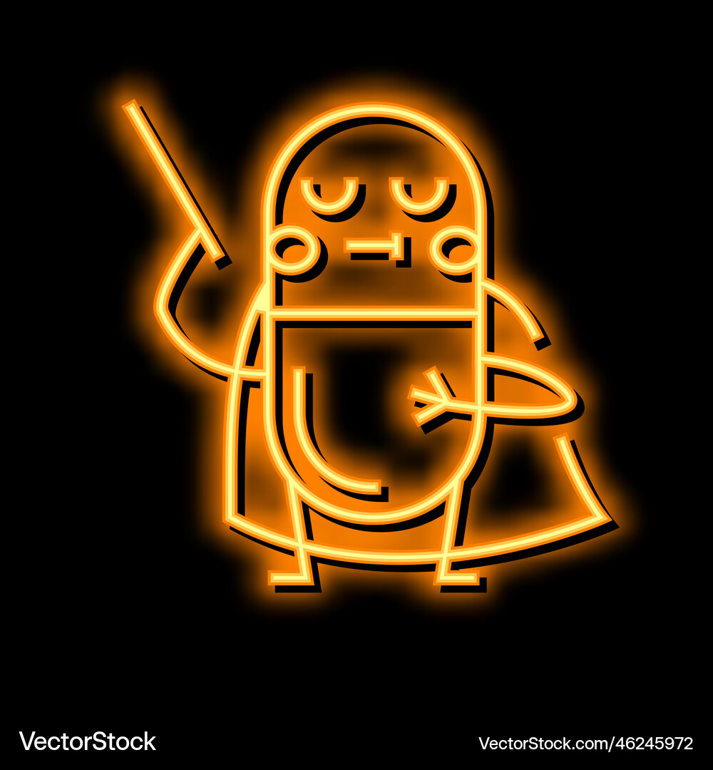 Capsule medical neon glow icon Royalty Free Vector Image