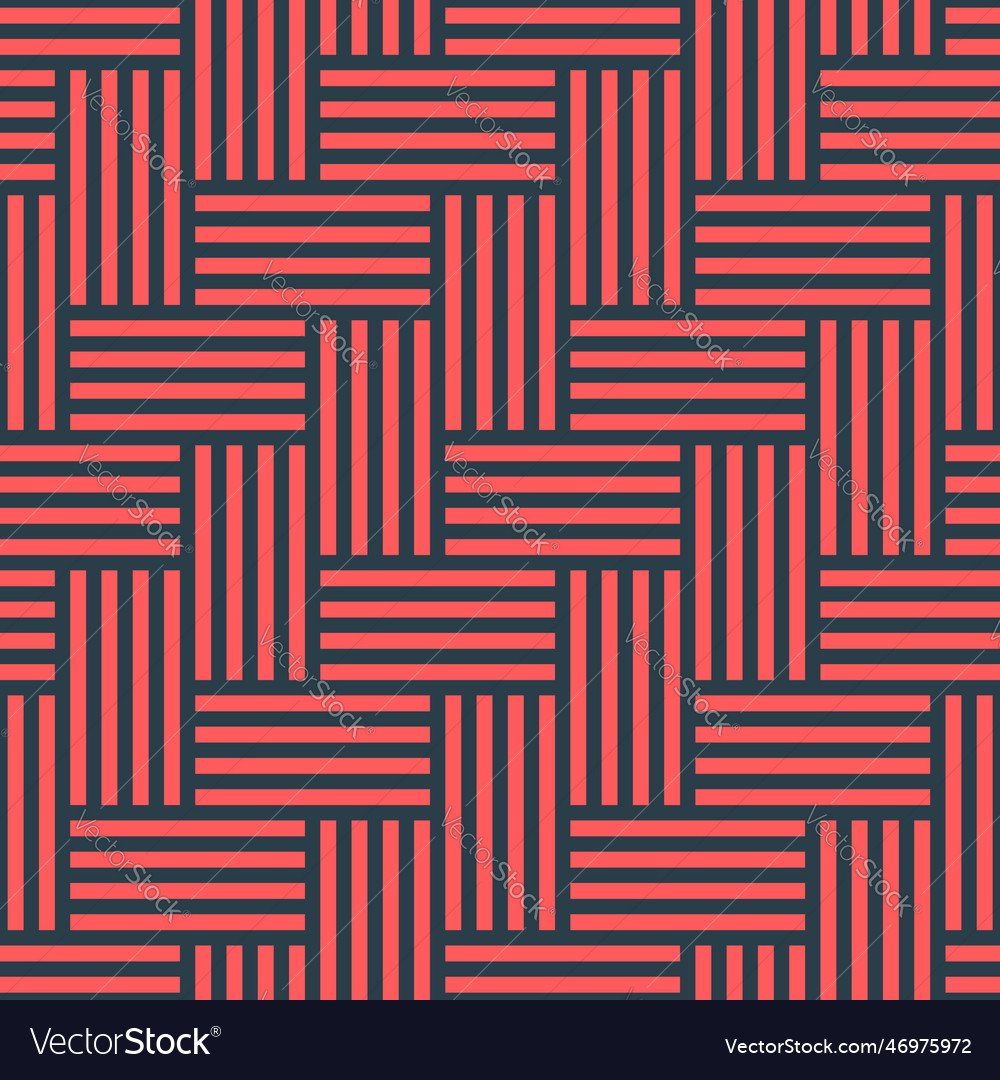 Classical herringbone fine seamless pattern red Vector Image