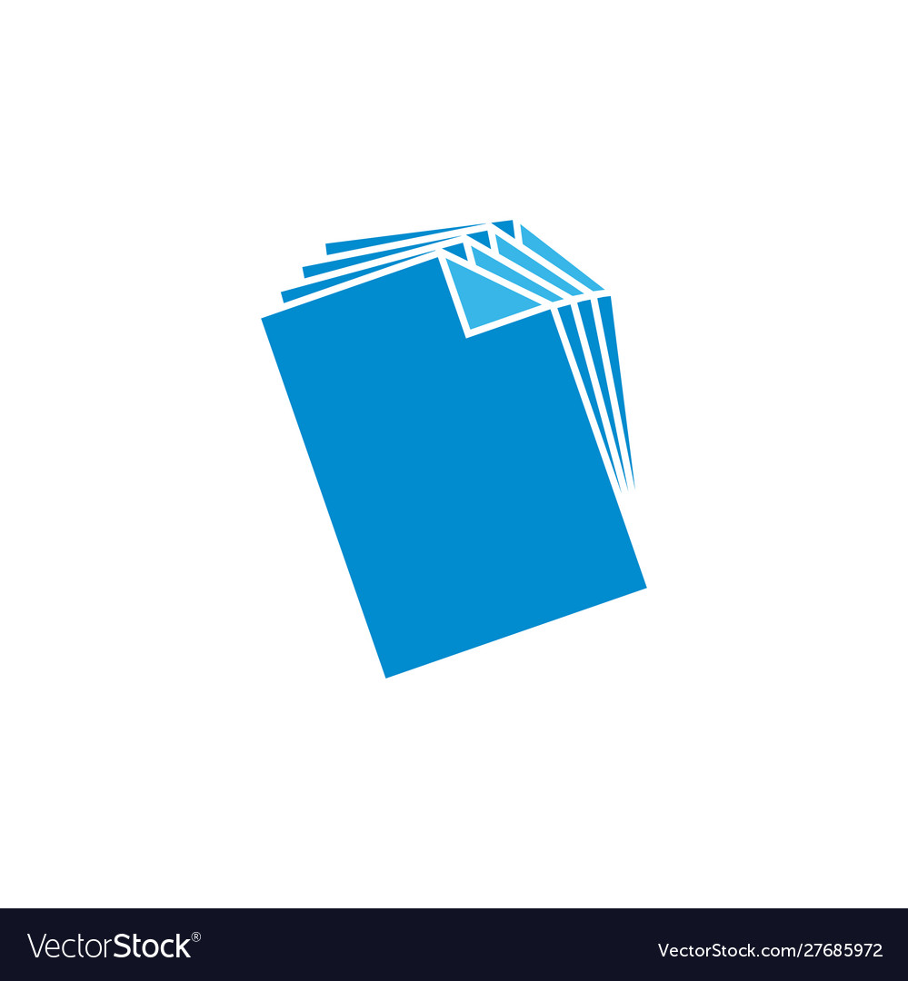 Document icon design template isolated Royalty Free Vector