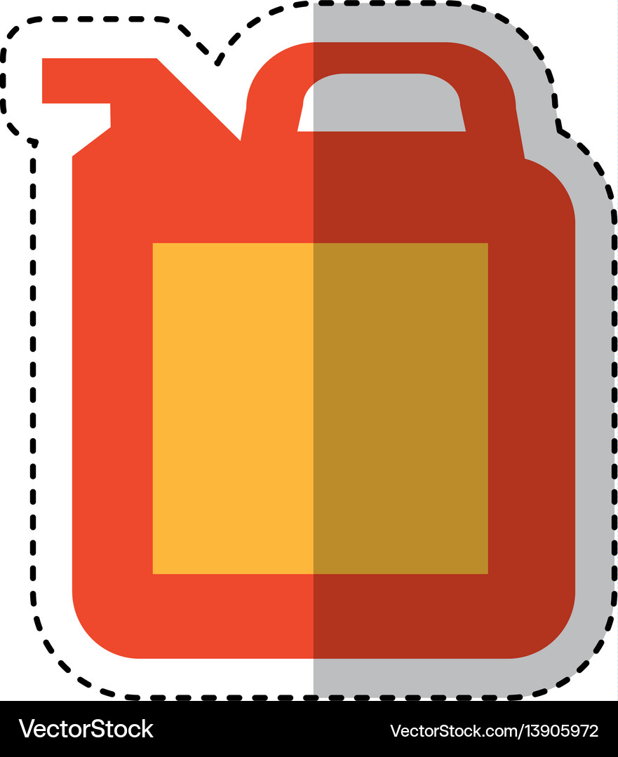 Gallon tank oil icon Royalty Free Vector Image