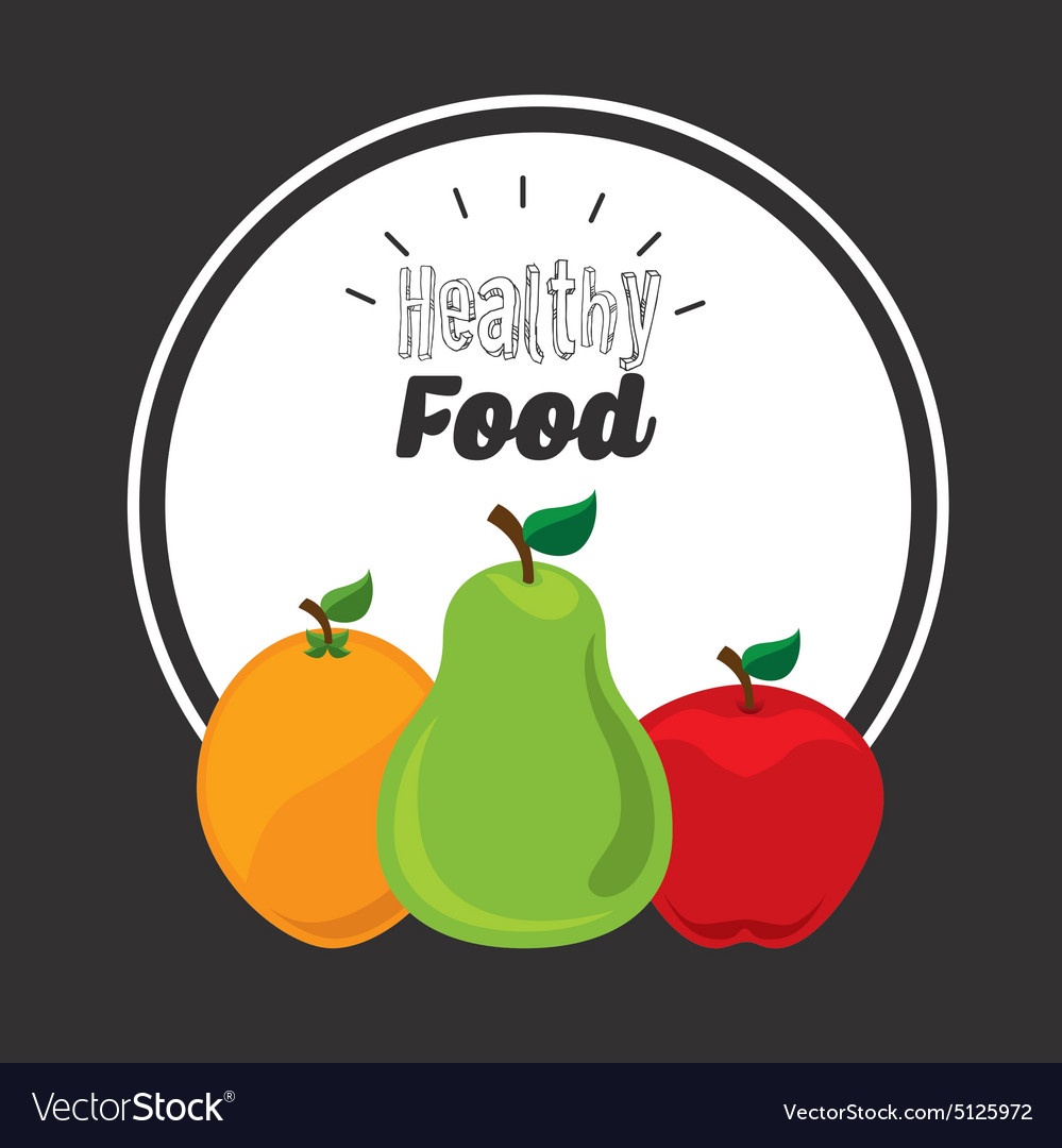 Healthy food Royalty Free Vector Image - VectorStock