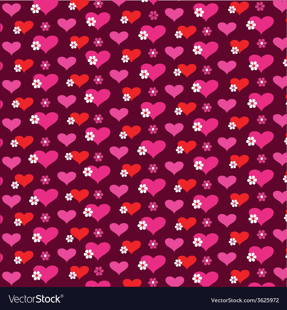 Heart pattern Royalty Free Vector Image - VectorStock