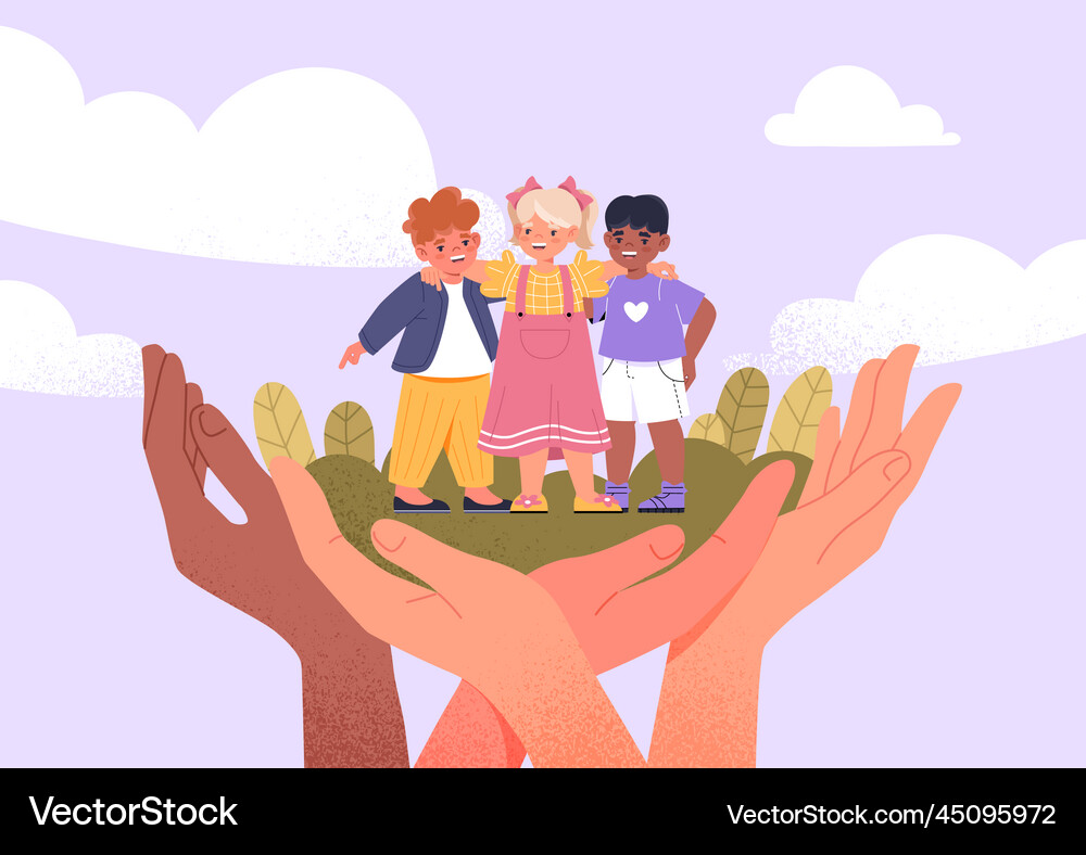 Protection of children Royalty Free Vector Image