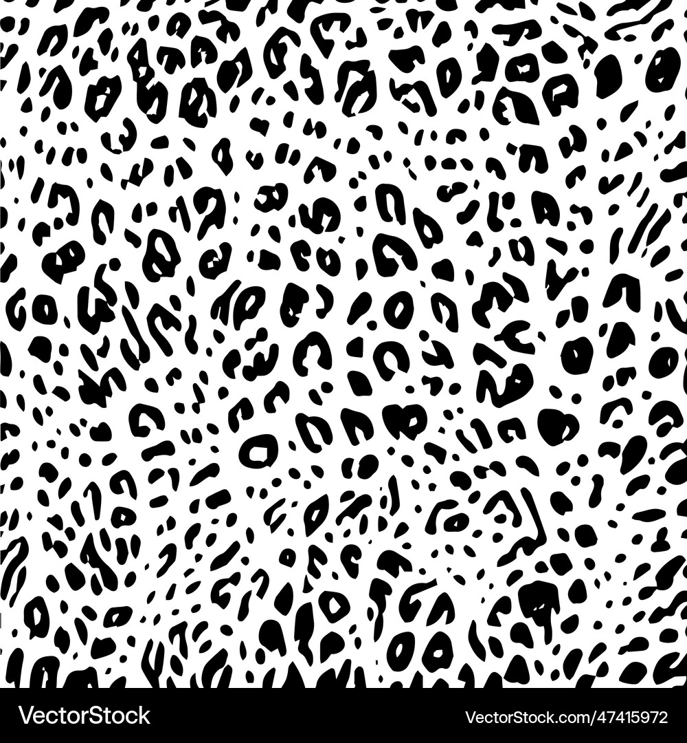 Round motifs and irregular dots leopard skin Vector Image
