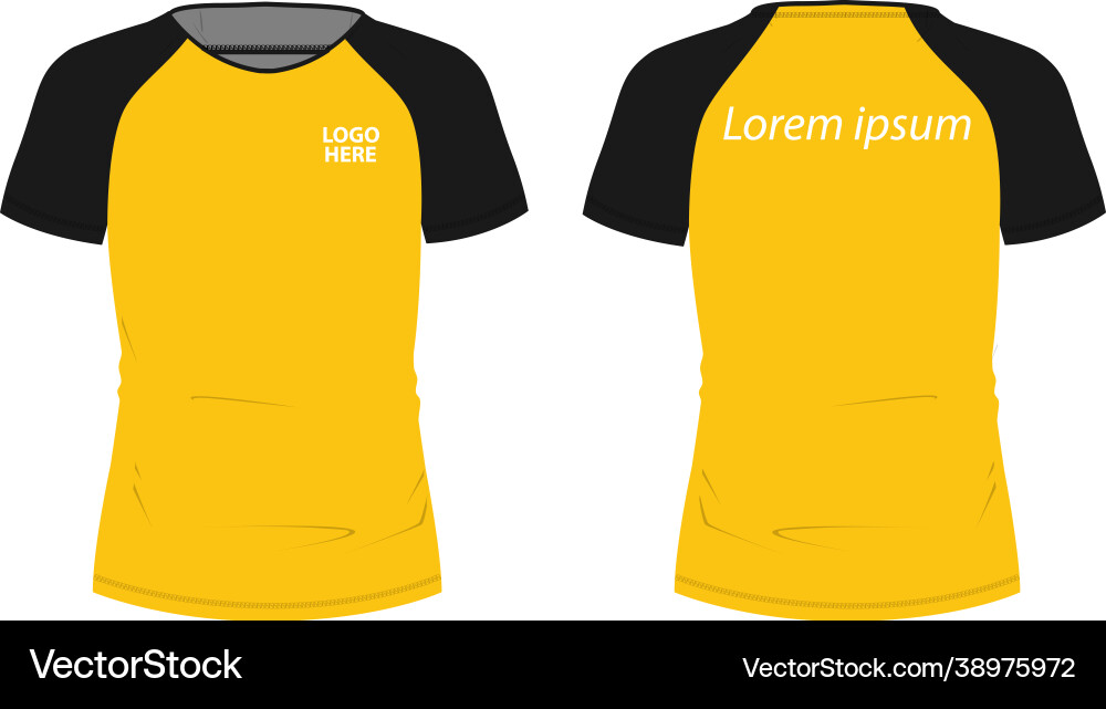 Shorts sleeve soccer jersey template Royalty Free Vector