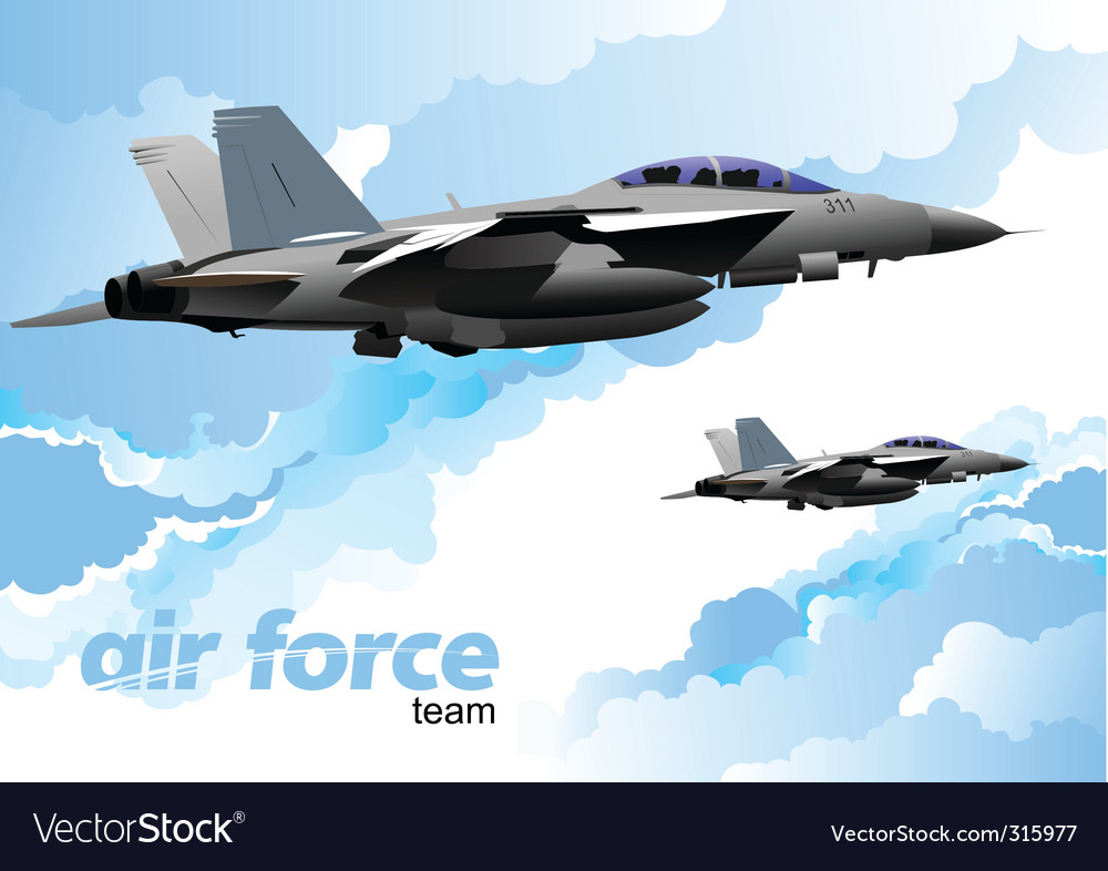 Air force Royalty Free Vector Image - VectorStock