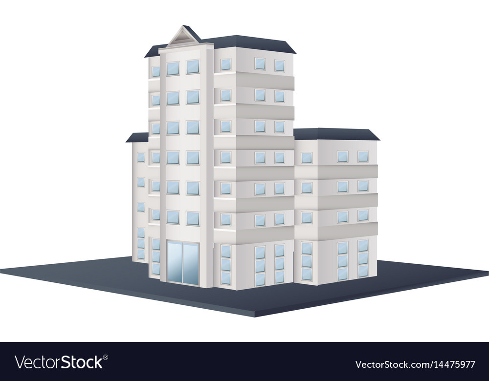 Architecture design for tall building Royalty Free Vector