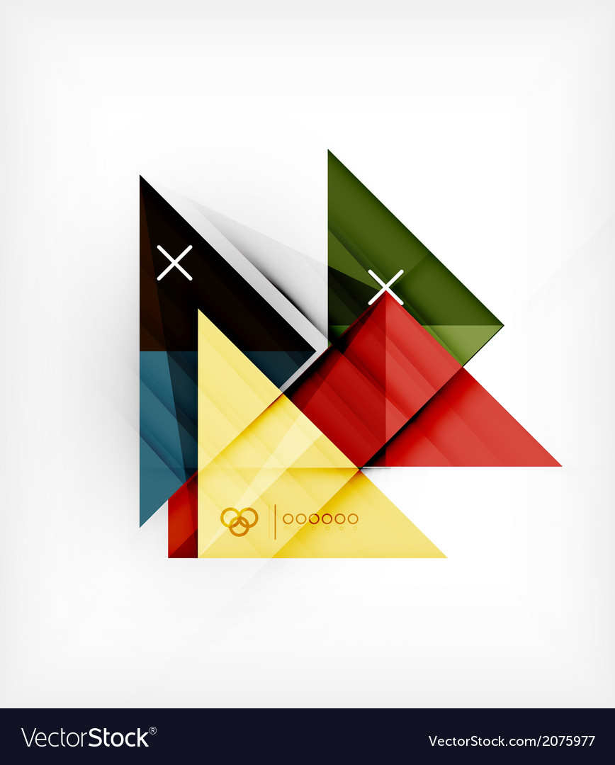 Geometric template for brochure booklet Royalty Free Vector