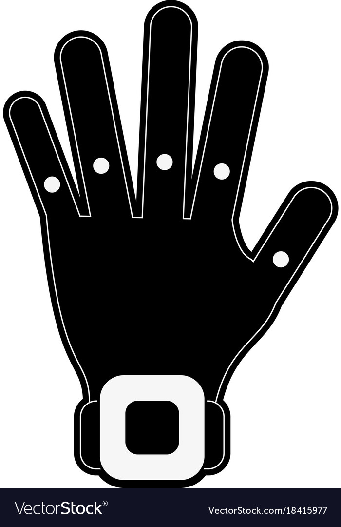 Hand controller technology Royalty Free Vector Image