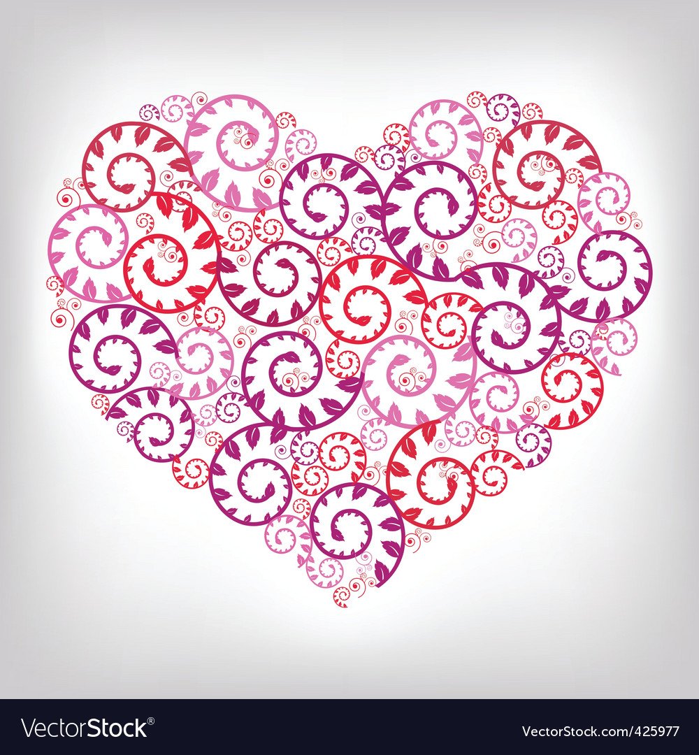Heart background Royalty Free Vector Image - VectorStock