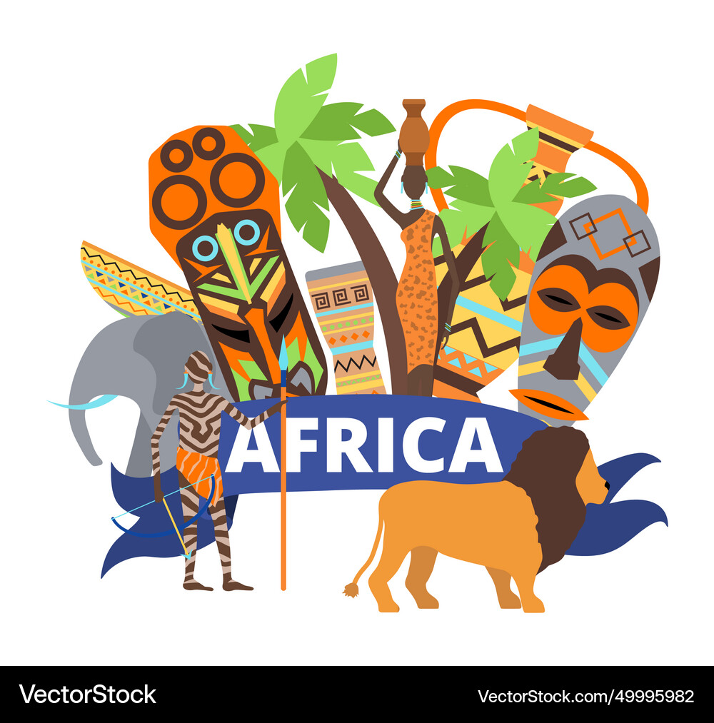 Africa concept african Royalty Free Vector Image