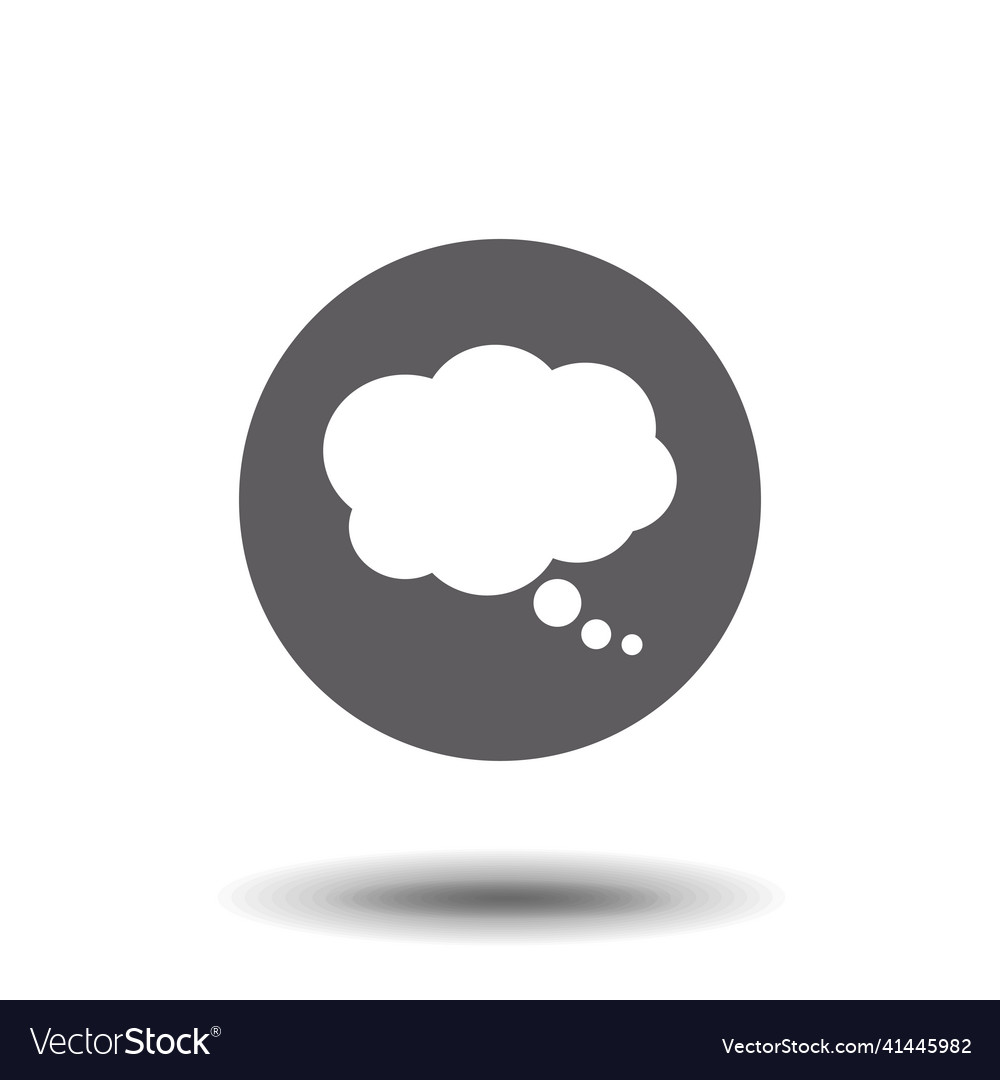 Chat cloud icon eps10 Royalty Free Vector Image
