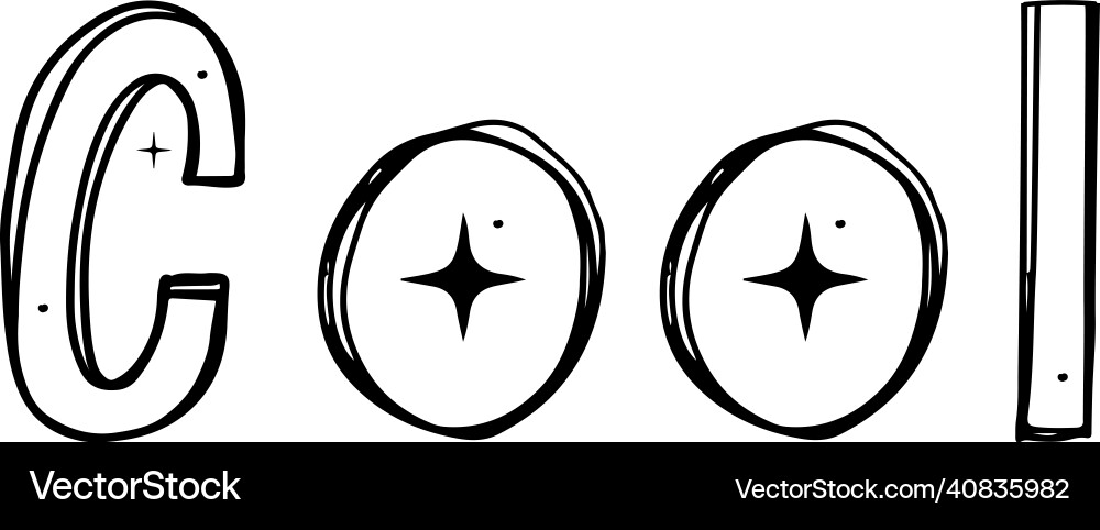 Cool ink hand lettering modern handwritten phrase Vector Image