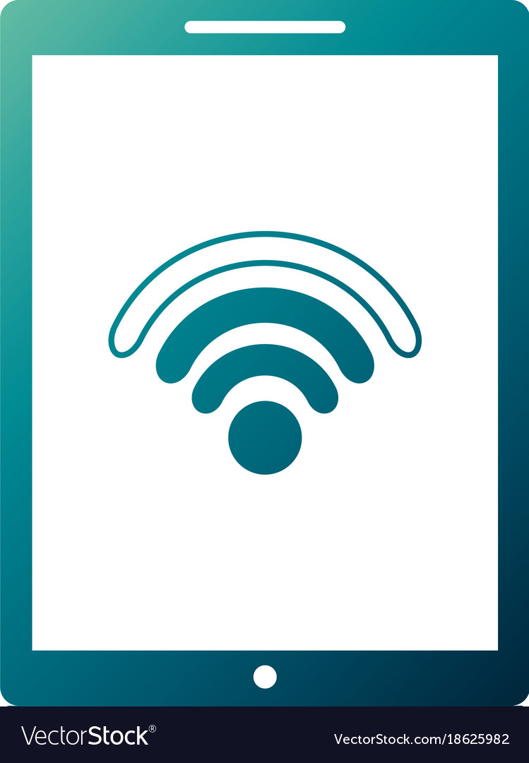 Device technology tablet computer wifi internet Vector Image
