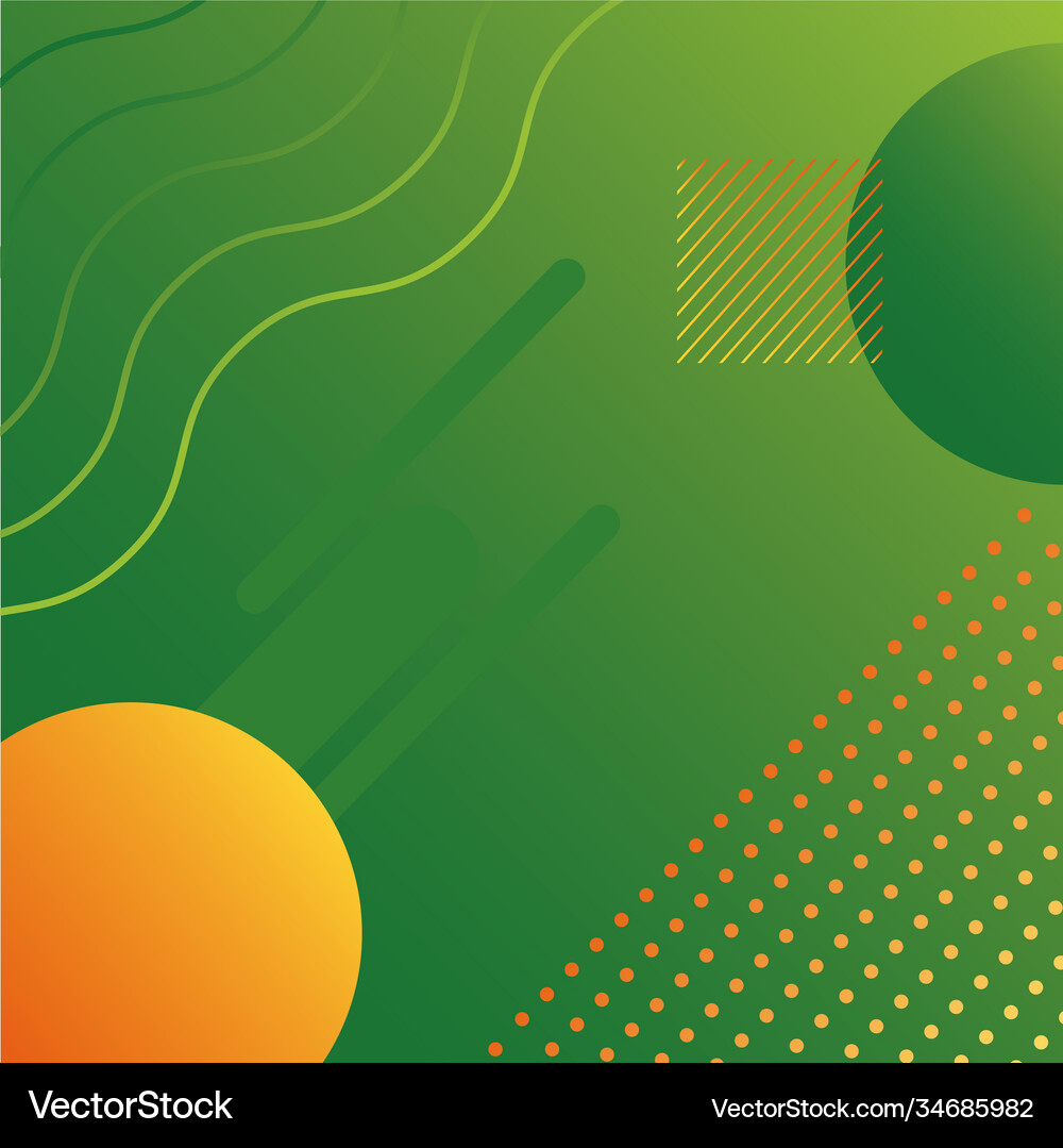 Green color geometric vivid background Royalty Free Vector