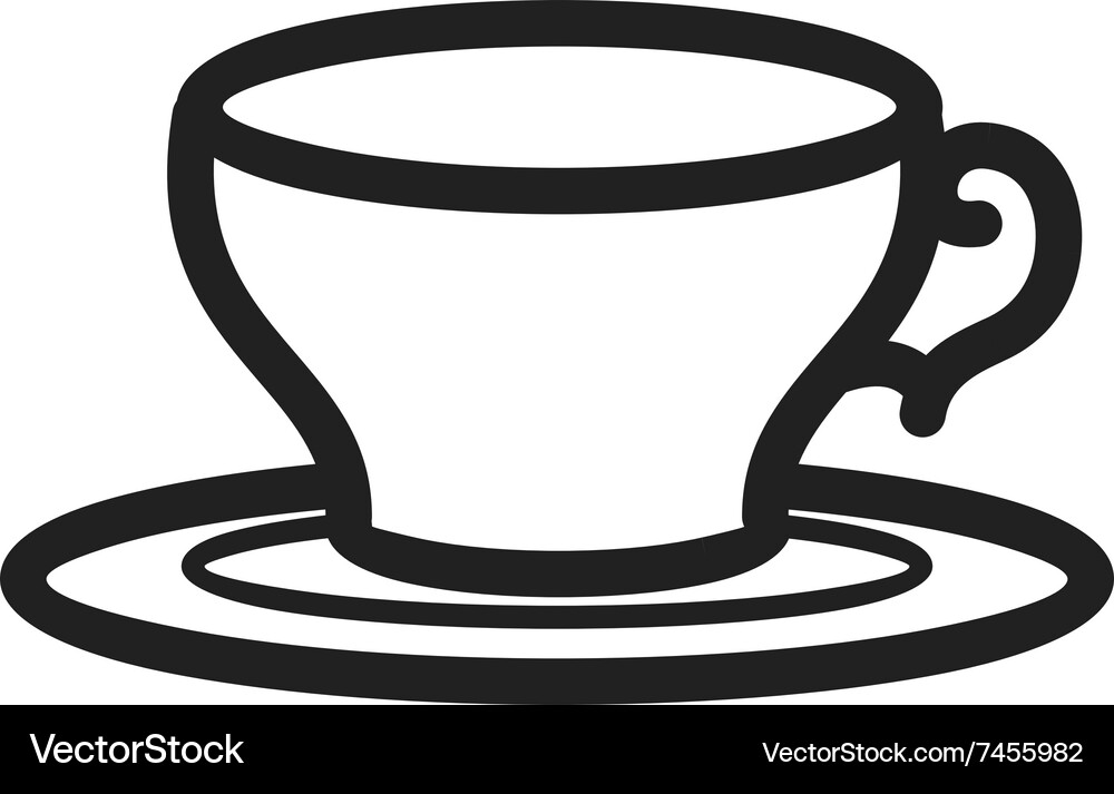 Teetasse Lizenzfreies Vektorbild - VectorStock