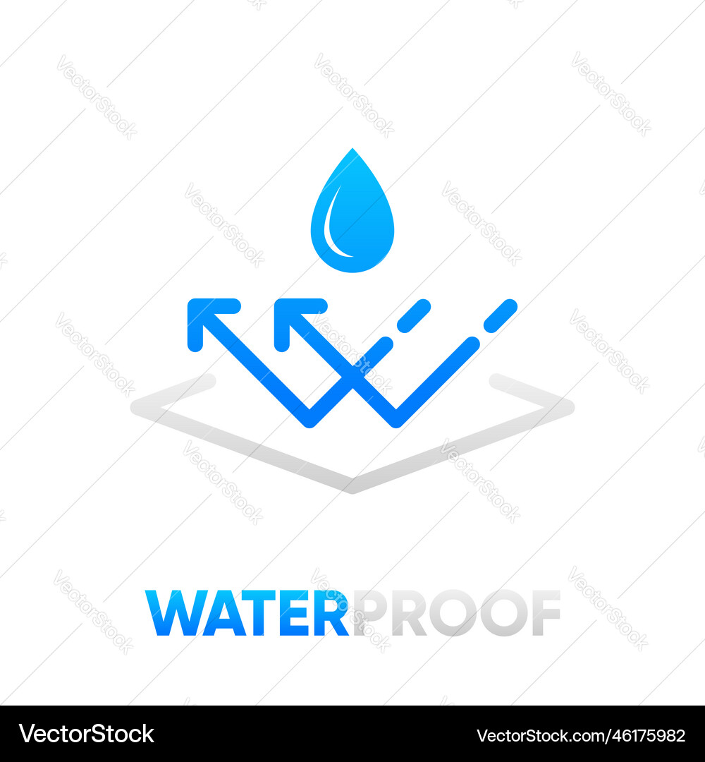 Waterproof icon water resistant icons for package Vector Image