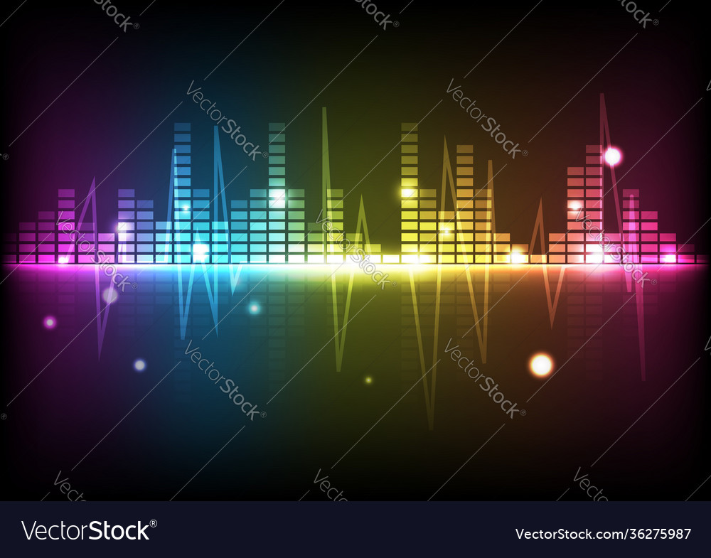 Abstract background digital technology disco Vector Image