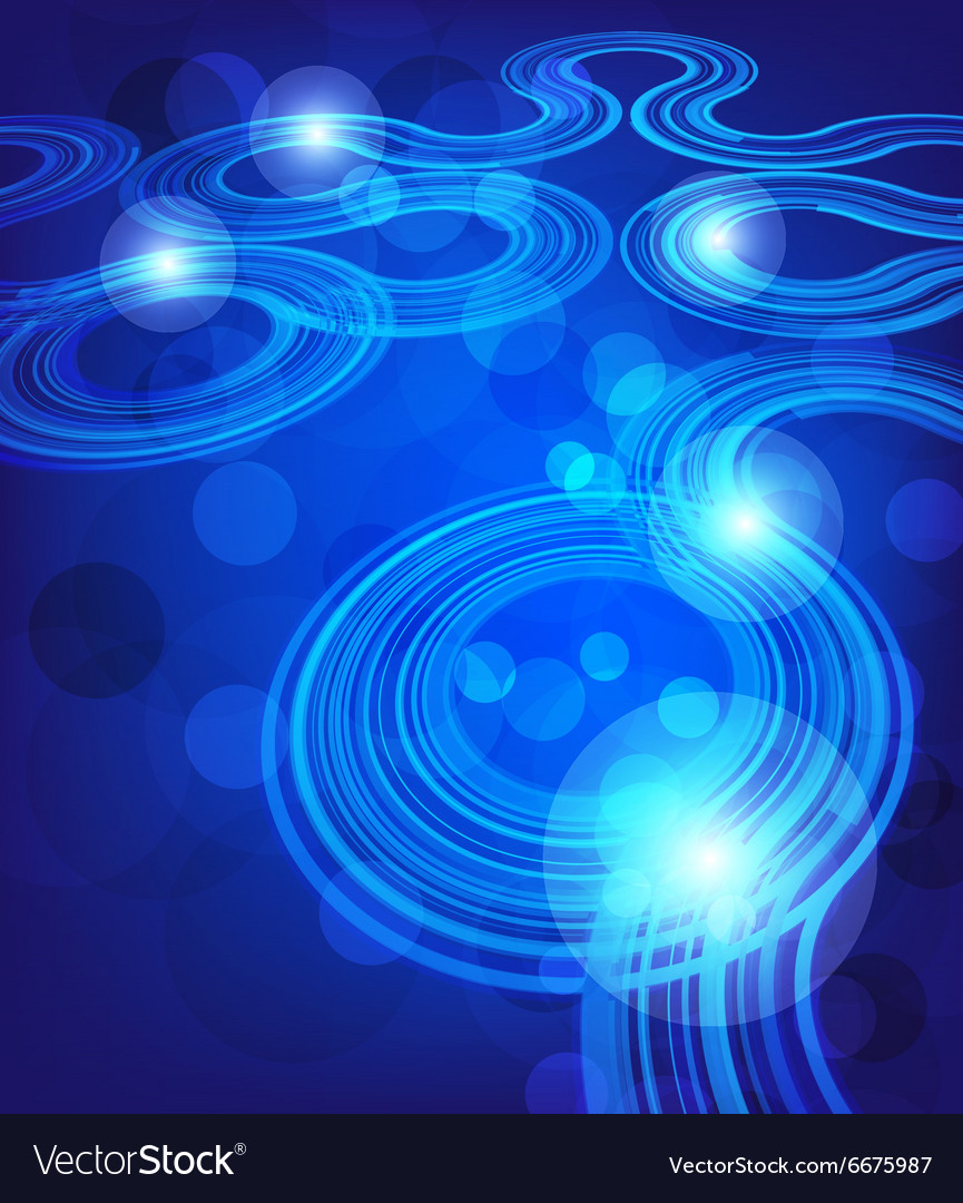 Blue techno background Royalty Free Vector Image