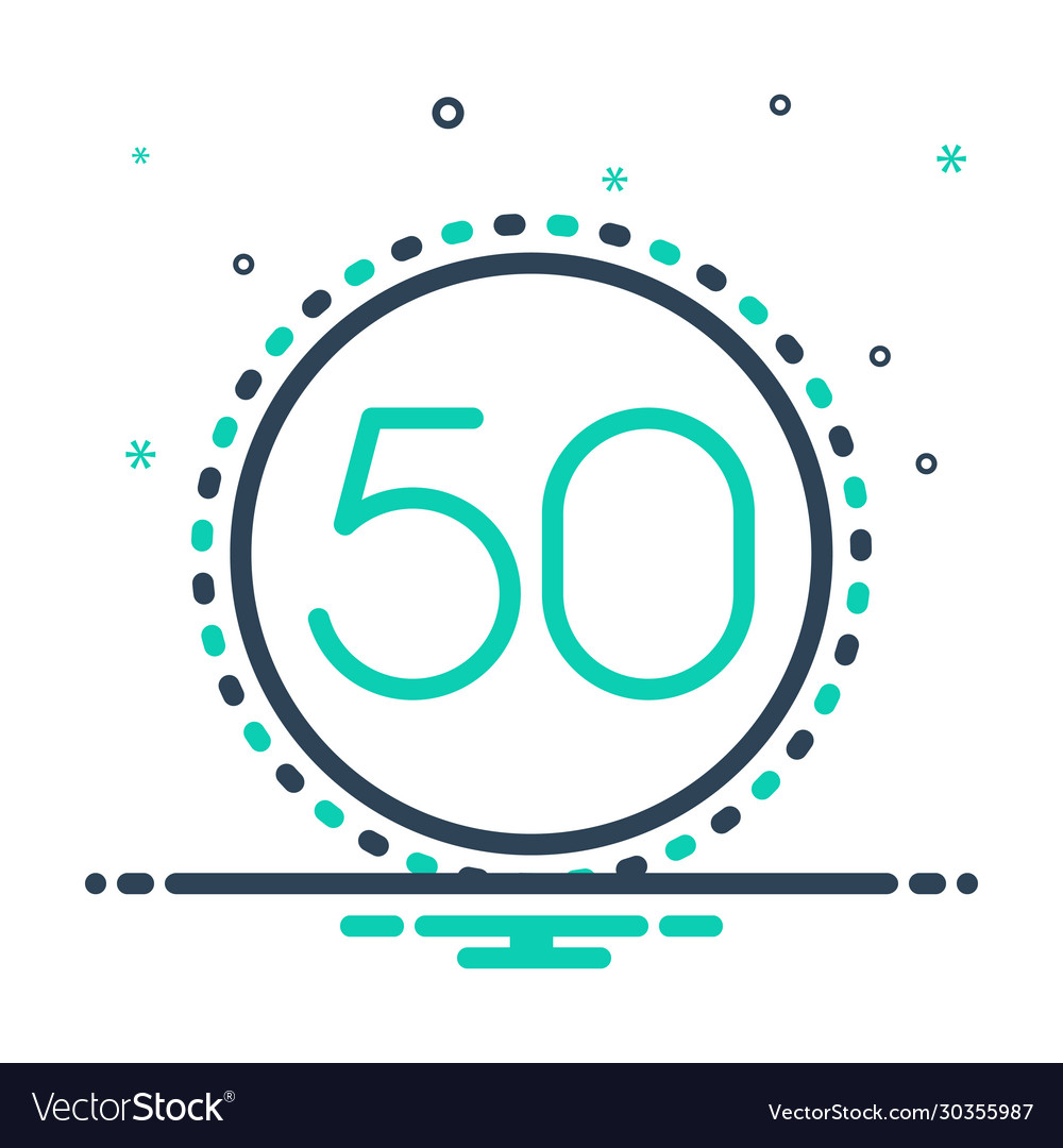Fifty Royalty Free Vector Image - VectorStock