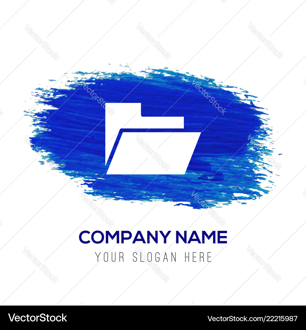 File icon - blue watercolor background Royalty Free Vector