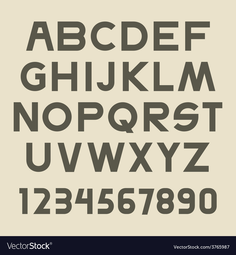 Font set Royalty Free Vector Image - VectorStock