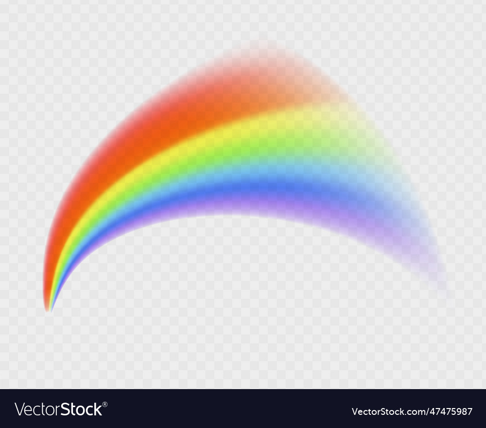 Realistic rainbow Royalty Free Vector Image - VectorStock