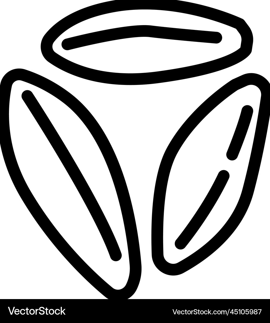 Semolina grain healthy line icon Royalty Free Vector Image