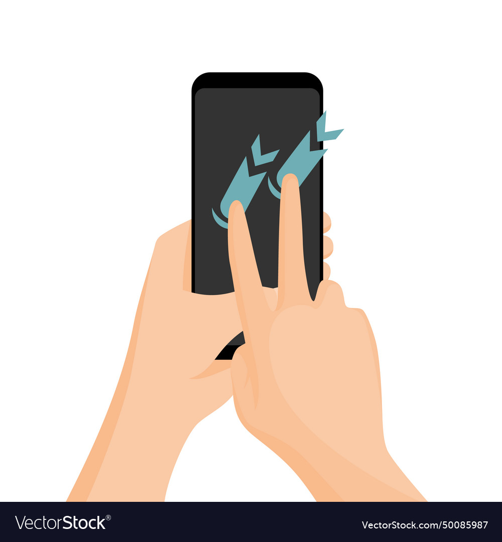 Touch screen hand gestures flat colored icon Vector Image Touch screen hand gestures flat colored icon Vector Image