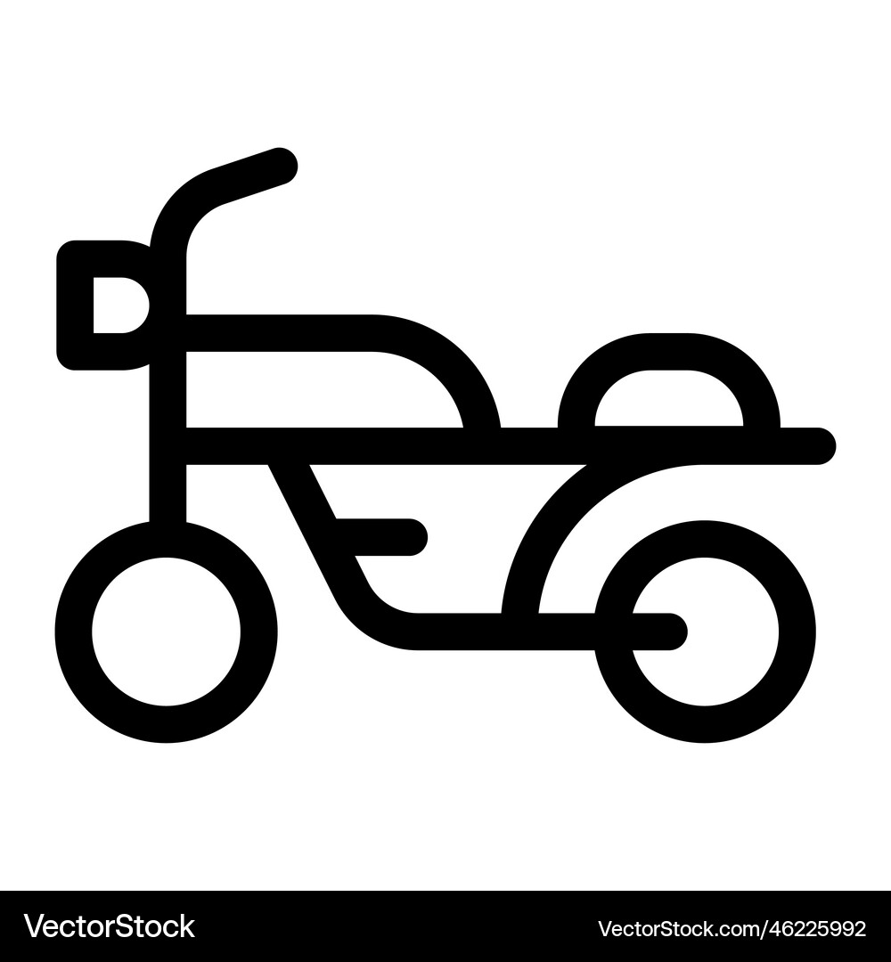 A heavily modified bicycle chopper bike Royalty Free Vector