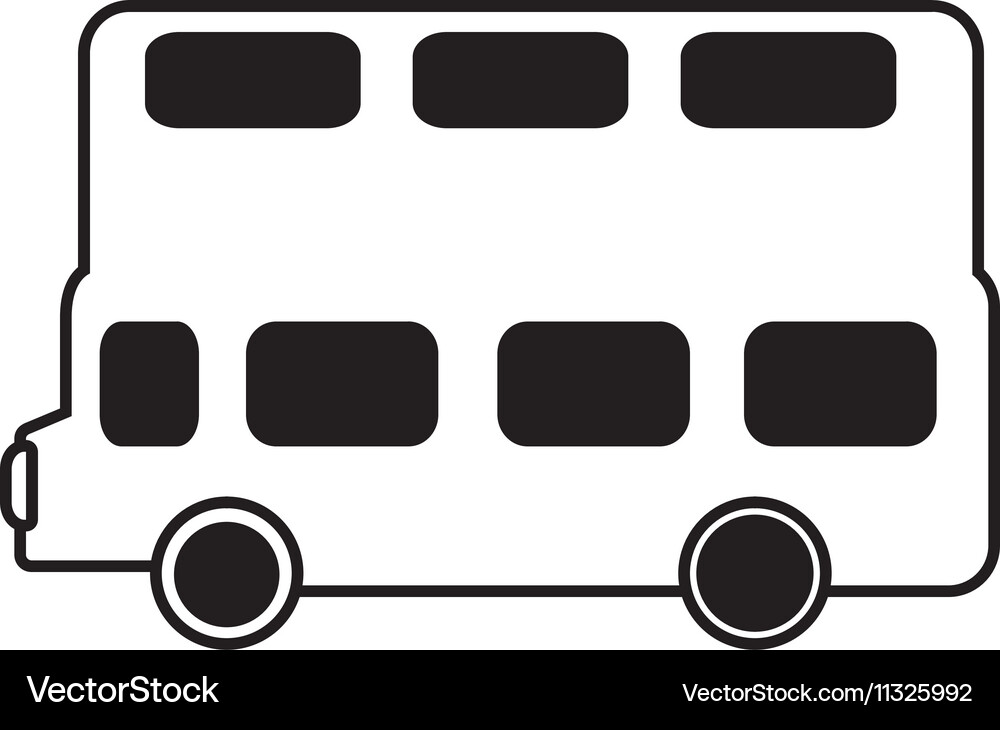 London bus transport service icon Royalty Free Vector Image