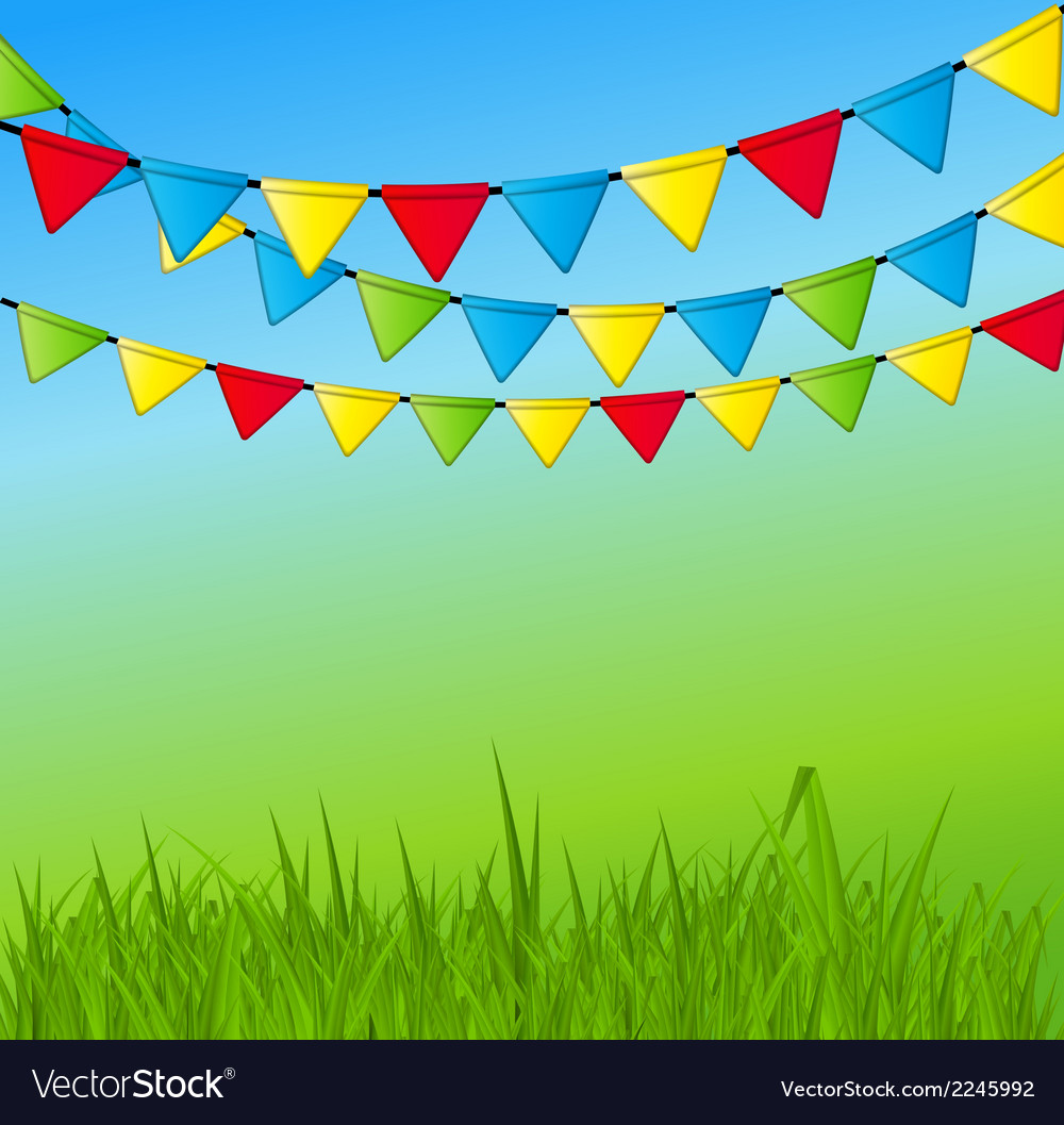Party flag background Royalty Free Vector Image