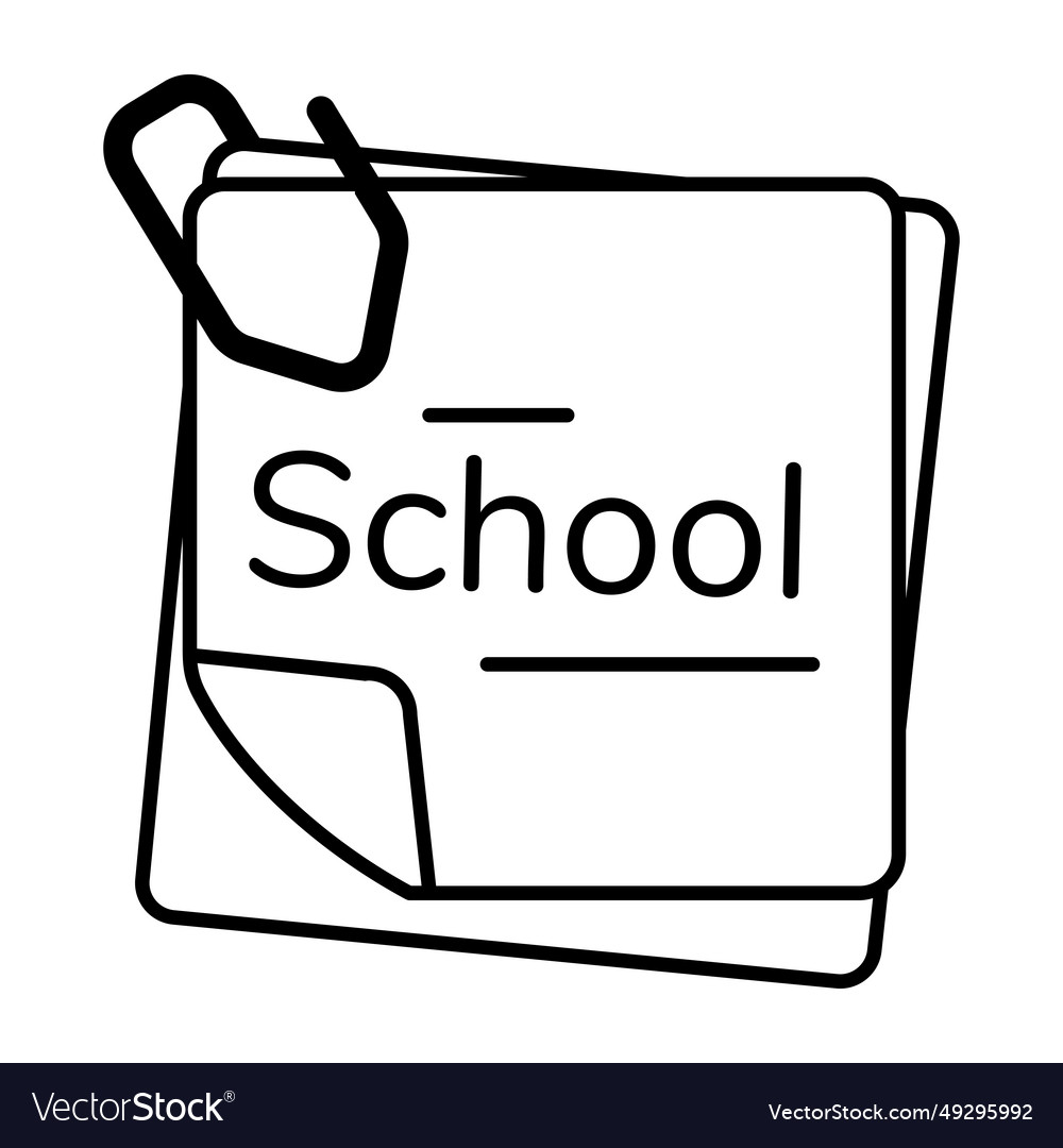 School notes Royalty Free Vector Image - VectorStock