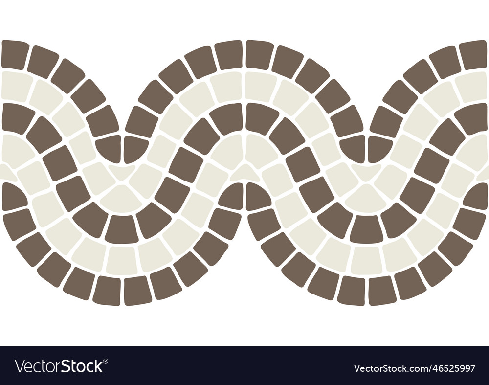 Ancient geometric mosaic seamless pattern Vector Image Ancient geometric mosaic seamless pattern Vector Image