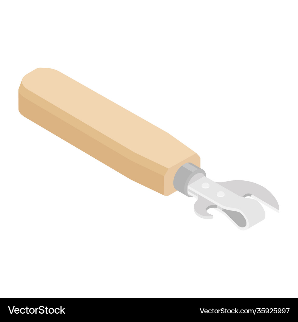 Can opener isolated on white background Royalty Free Vector