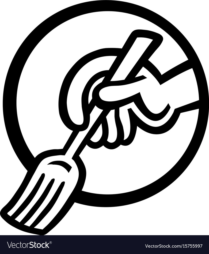 Dining fork Royalty Free Vector Image - VectorStock