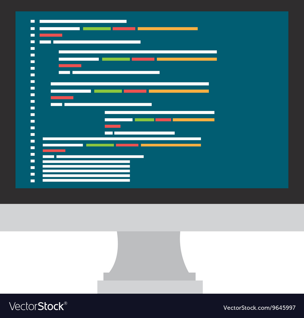 Electronic device screen graphic Royalty Free Vector Image