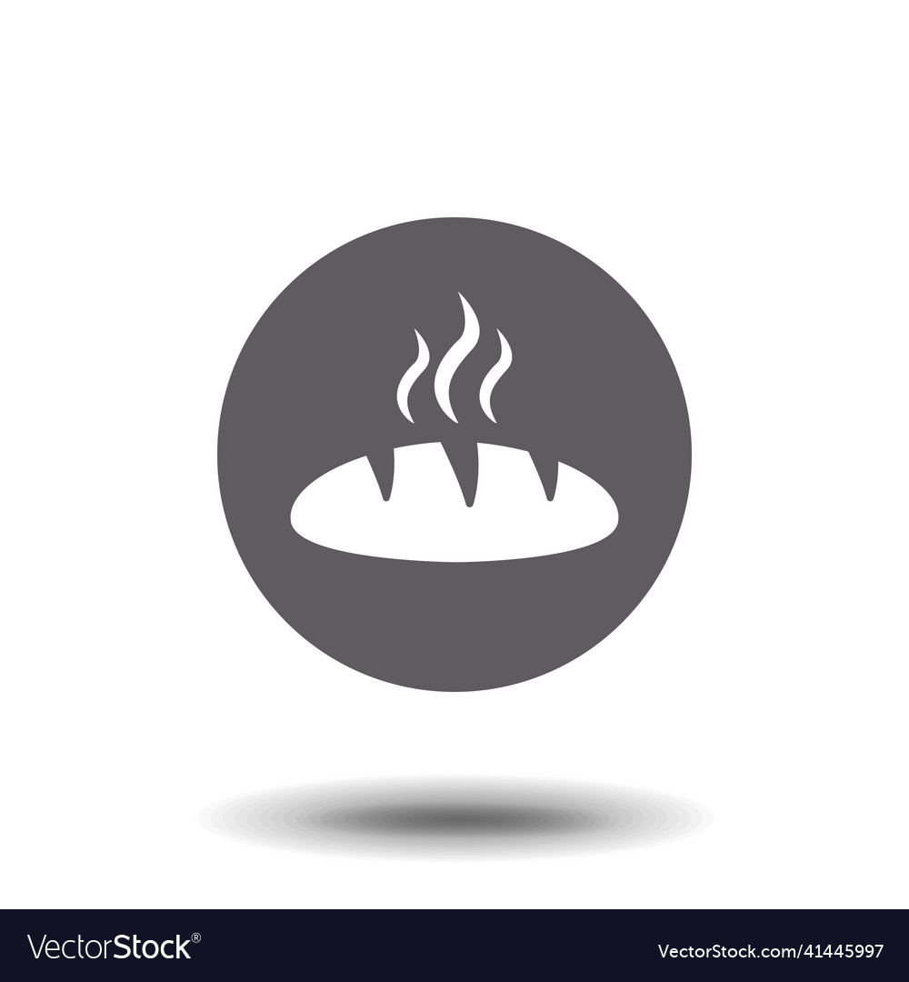 Hot bread icon Royalty Free Vector Image - VectorStock