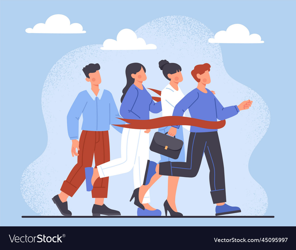 Rivalry at work Royalty Free Vector Image - VectorStock
