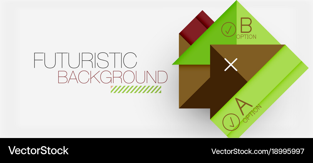 Square shapes banner design geometric abstract Vector Image