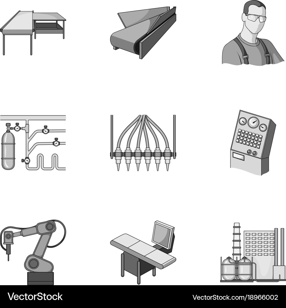Factory equipment and machines other web icon Vector Image