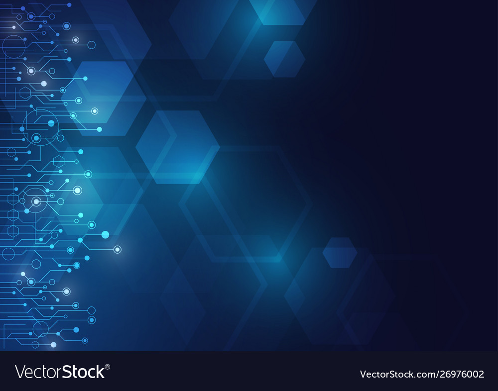 High tech technology geometric Royalty Free Vector Image